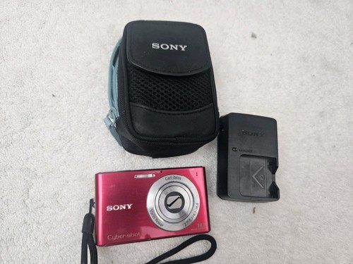 SONY CYBERSHOT DSC-W330 14.1 MP RED WORKING WITH BATTERY , CHARGER, 4GB SIM | eBay