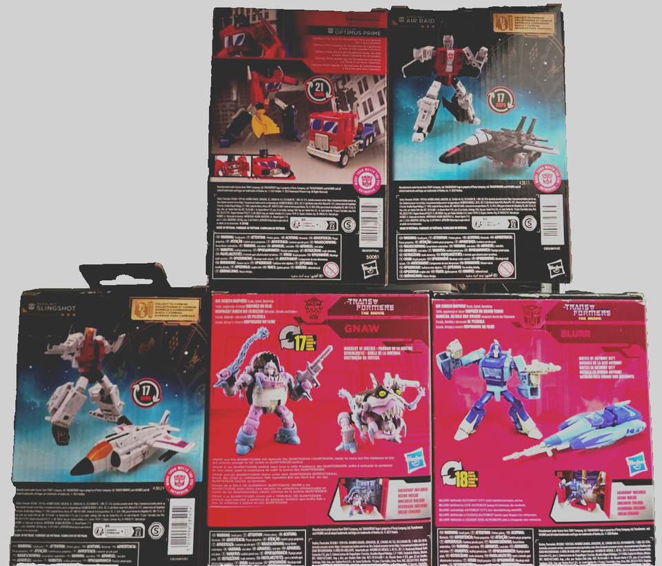 Transformers Studio Series LOT 5 Optimus, Blurr, Slingshot, Air Raid ...