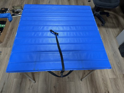 Camp Time Roll-A-Table Blue Roll Up Camp Table 32" x 32" x 28" | eBay
