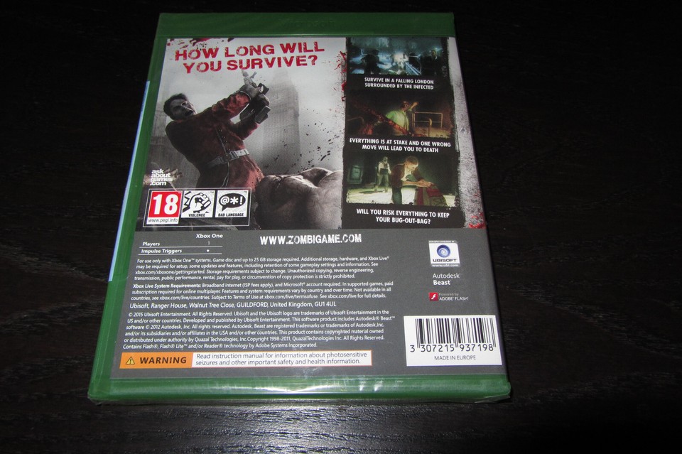 UBISOFT ZOMBI SURVIVAL HORROR GAME XBOX ONE NEW SEALED | eBay
