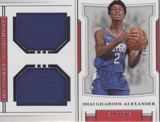 2018-19 Panini National Treasures - Rookie Dual Materials Shai Gilgeous ...