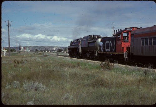 MB9-19 Original Colour Slide Canadian National Steam Locomotive #6060 ...