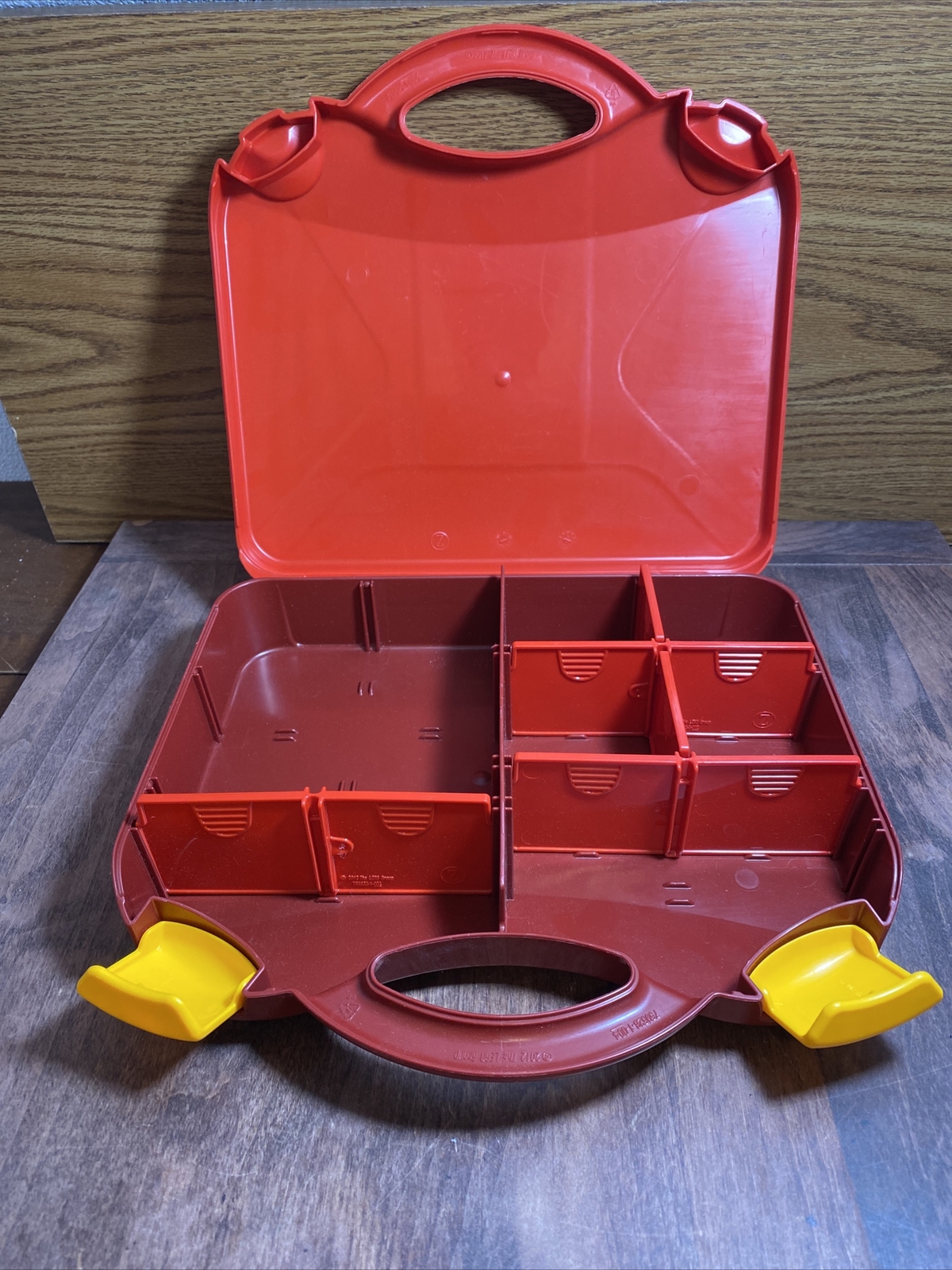 Lego Brand Suitcase Style Storage Box Container Case w/ Dividers Red ...