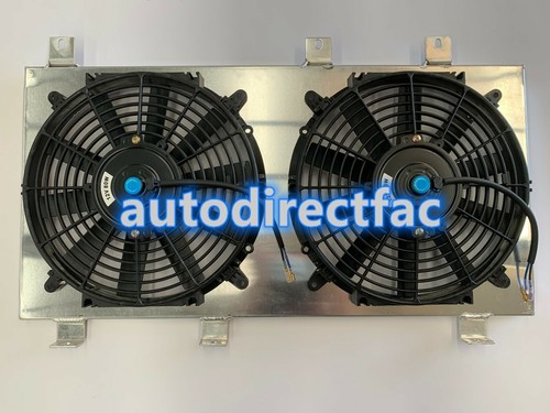 Aluminum Radiator Shroud + Fans for Subaru WRX STI 2002-2007 GD GDA GDB ...