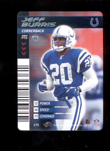 2002 NFL Showdown JEFF BURRIS Indianapolis Colts Card | eBay