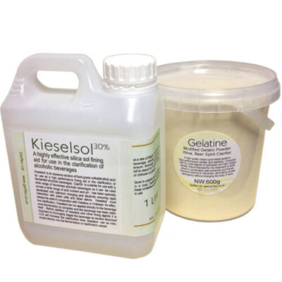 Kieselsol 1L + Gelatin 600g Fining Agents Wine Beer & Spirit Making | eBay