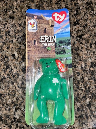 Ty Beanie Baby Erin The Bear Retired Plush Toy | eBay