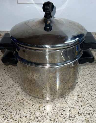Farberware 18/10 Stainless Steel 3 Qt Pot with Steamer Insert, Lid ...