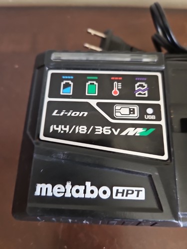 Metabo HPT UC18YSL3 Battery Charger 14.4V 18V 36V MultiVolt OEM | eBay
