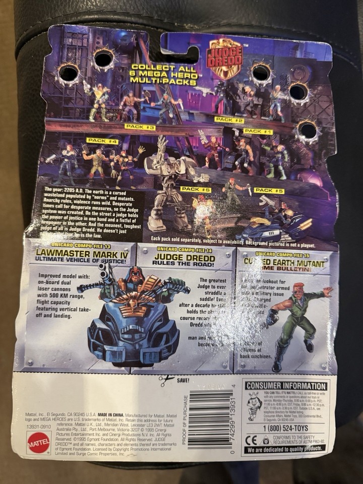Judge Dredd Mega Heroes Bundle Mattel | eBay UK