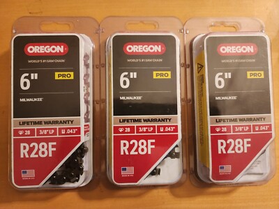 (3) Oregon Polesaw Chain for 6 in. Bar, Fits Remington Milwaukee ...