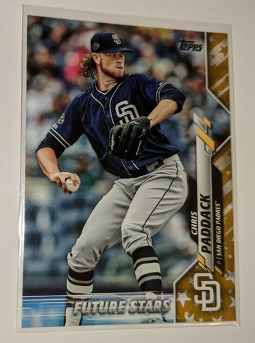Chris Paddack 2020 Topps GOLD STARS Parallel #244 San Diego Padres ...