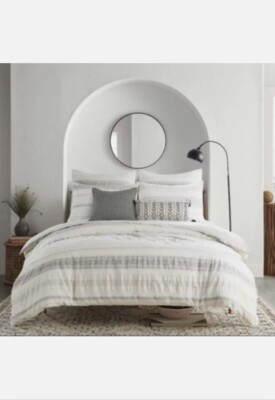 Levtex Home Timeless Collection Pickford 3pc Gray Cream Comforter Set ...