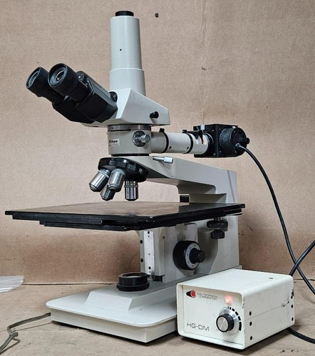 Nikon COMPOUND MICROSCOPE W/ FOUR OPBECTIVES MPLAN 40 1020 DIC 20 ! S ...