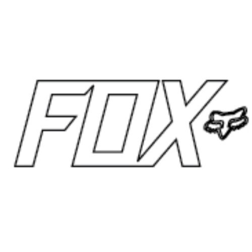 Fox Head Decal 7" TDC Sticker Decal MX BMX Dirt Bike FOX Racing White ...