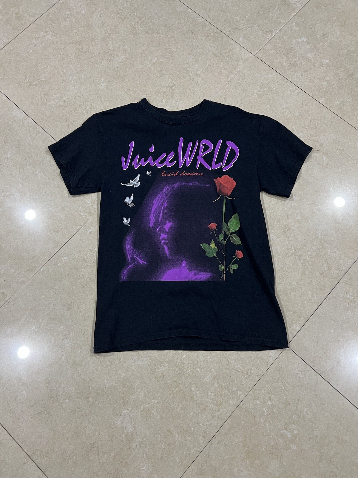 Juice Wrld 999 Lucid Dreams Graphic Shirt Merch Black… - Gem