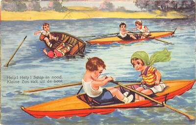 US2854 Help ! Help !Schip in Nood, Boys with Boats comic netherlands ...