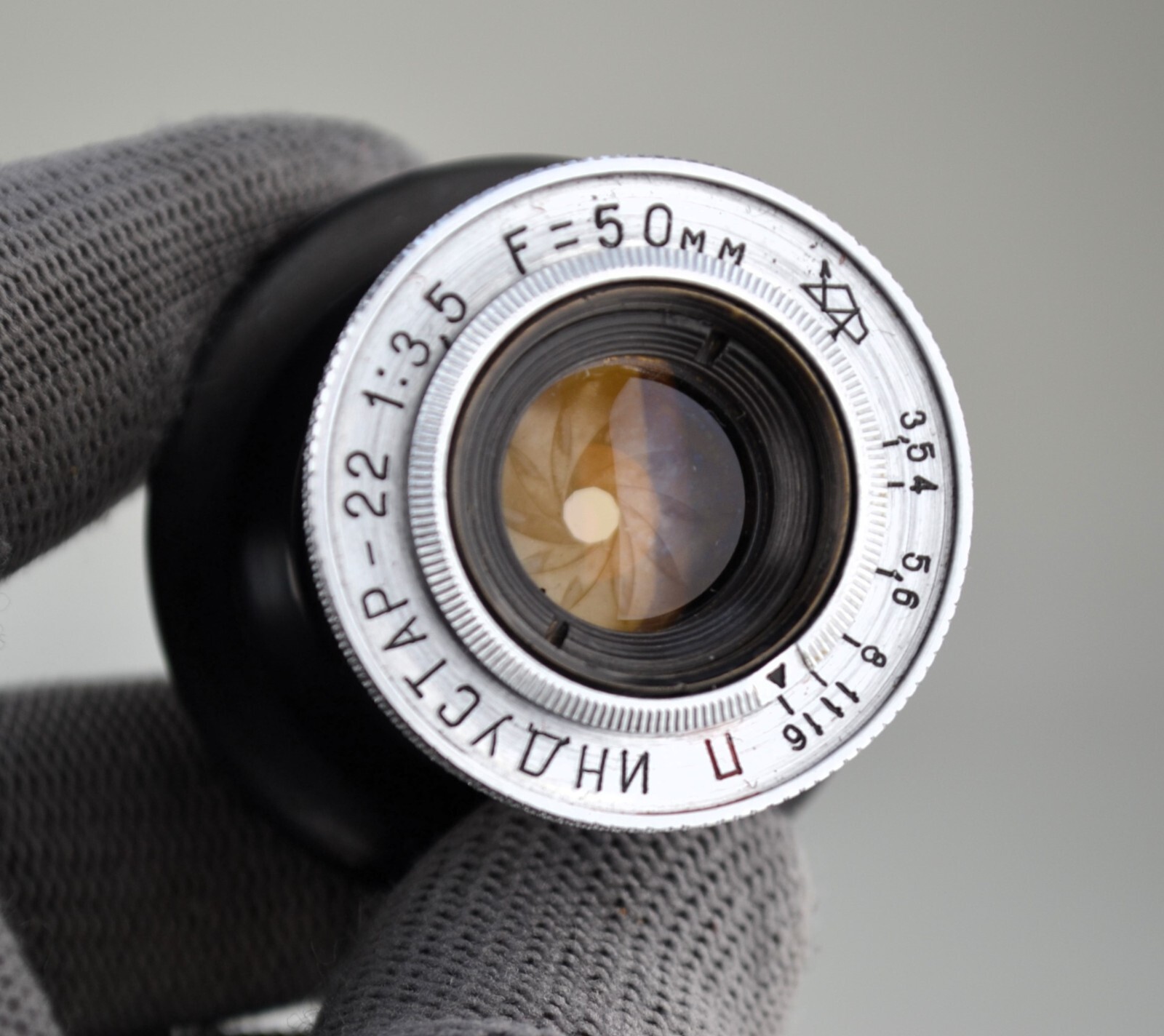 SERVICED USSR RED "П" RIGID INDUSTAR-22 f3.5/50 M39 LENS from ENLARGER ...