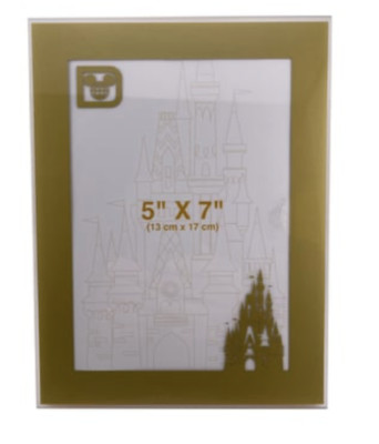 Disney Parks Cinderella Castle WDW Photo Frame 5x7 Black/Gold New With ...