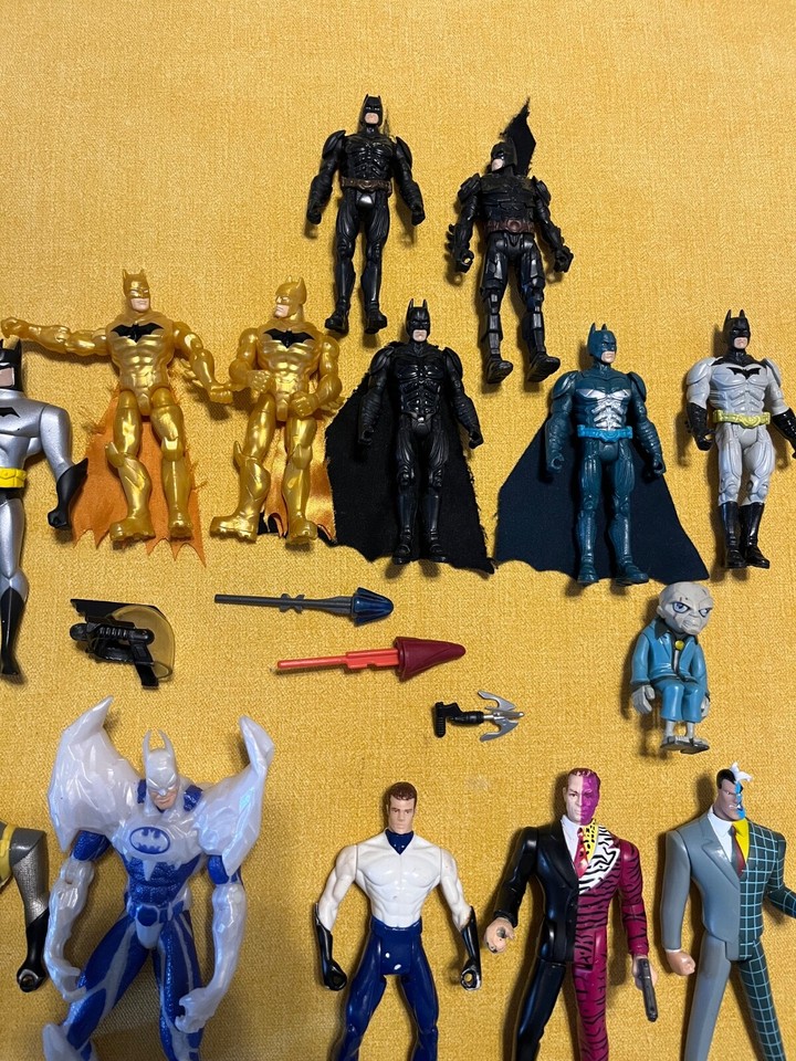 Batman Lot Vintage & Modern figures weapons - Kenner DC Hasbro 2-face ...