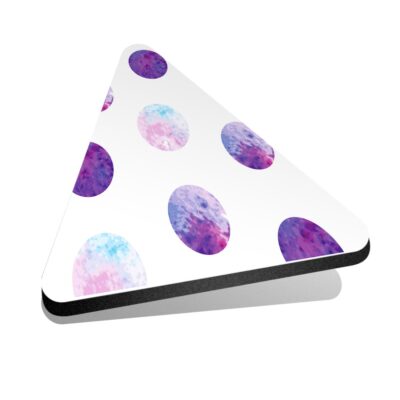 1x Triangle Fridge MDF Magnet Colourful Purple Dot Pattern Theme ...