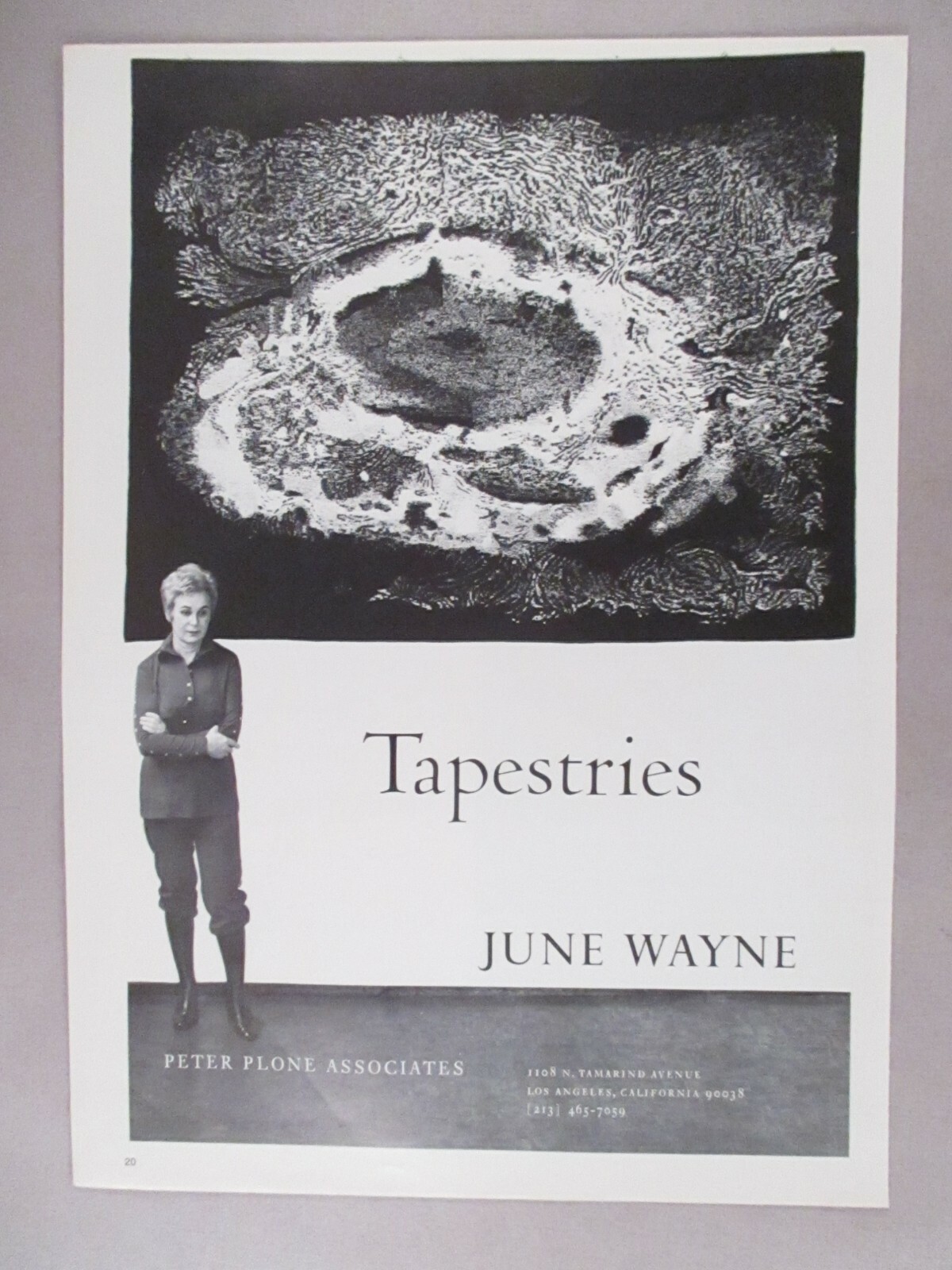 June Wayne Art Gallery Exhibit PRINT AD - 1972 | eBay