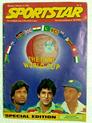 INDIA RARE THE SPORTSTAR MAGAZINE 1996 THE WORLD CUP 1996 CRICKET ...