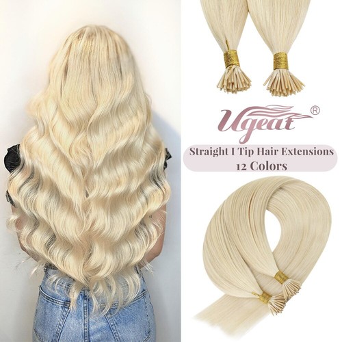 Tip Hair Extensions Pre Bonded Human Hair Remy Fusion Hair Straight ...