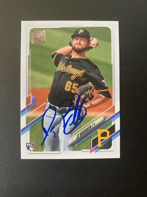 JT Brubaker Signed 2021 Topps #560 Rookie Card Pittsburgh Pirates ...