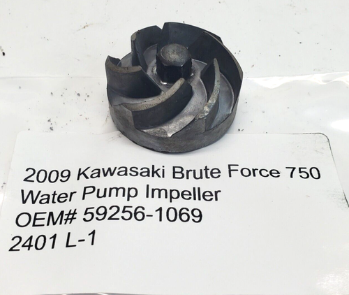 2009 KAWASAKI BRUTE FORCE 750 WATER PUMP IMPELLER OEM#59256-1069 2401(L ...
