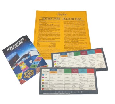 Vintage 1981 Trivial Pursuit Master Game REPLACEMENT Code Cards & Rules ...