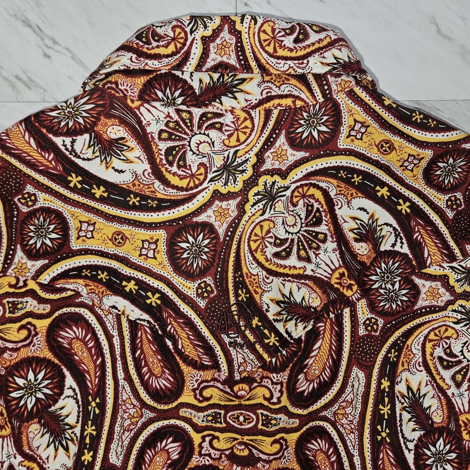 Vintage Patagonia Drifter Shirt Womens M Paisley Western Pearl Snap ...