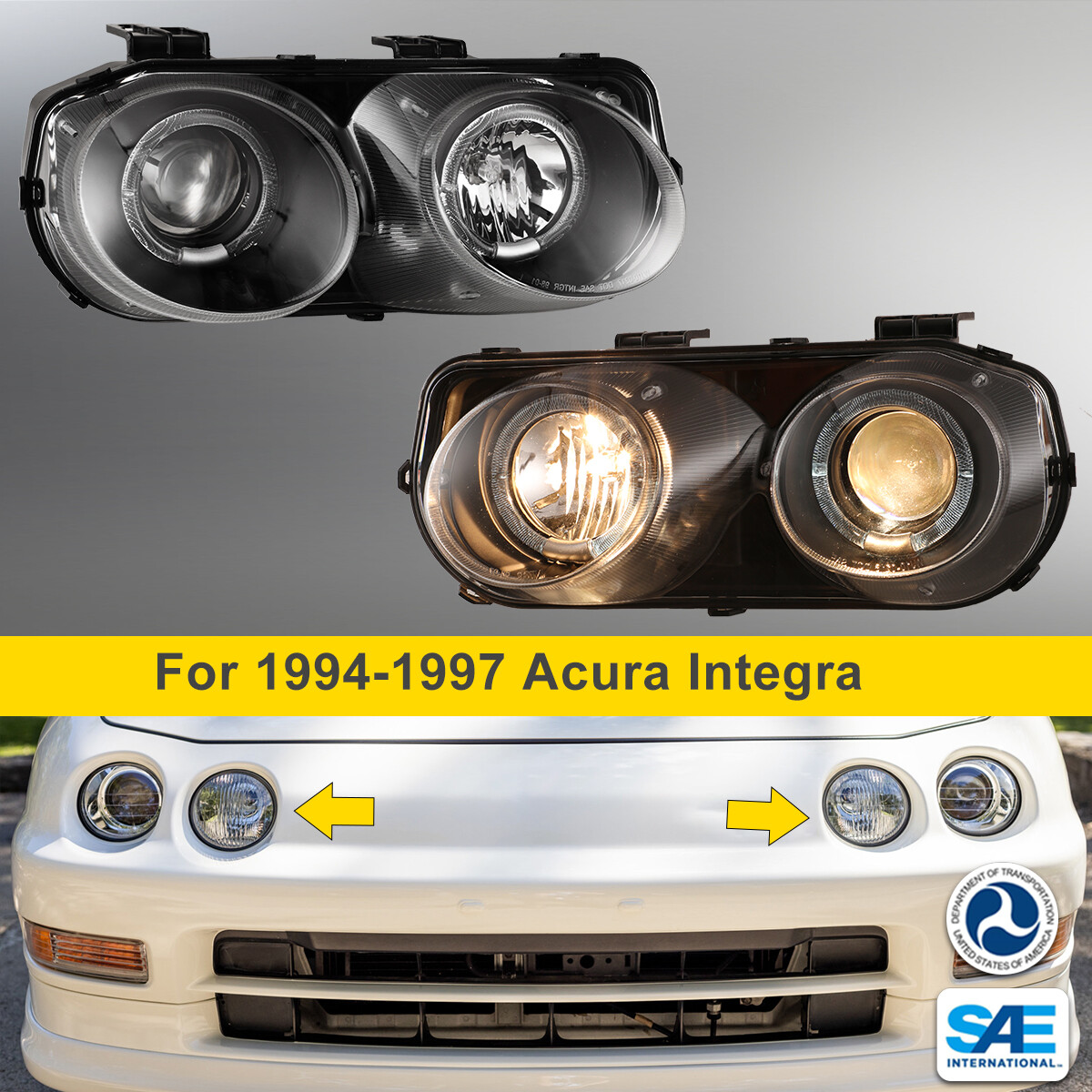 1994 Acura Integra Headlights