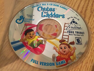 Chutes And Ladders Full Version PC CD-Rom Disc & Replacement Case ...