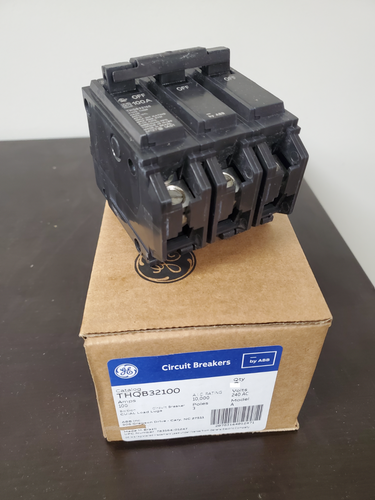 NIB - GE - THQB32100 - Molded Case Circuit Breaker - 100A, 3-Phases ...