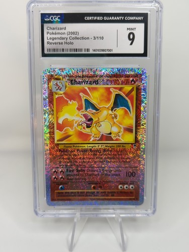 Pokémon TCG Charizard Legendary Collection 3/110 Reverse Holo Rare CGC ...