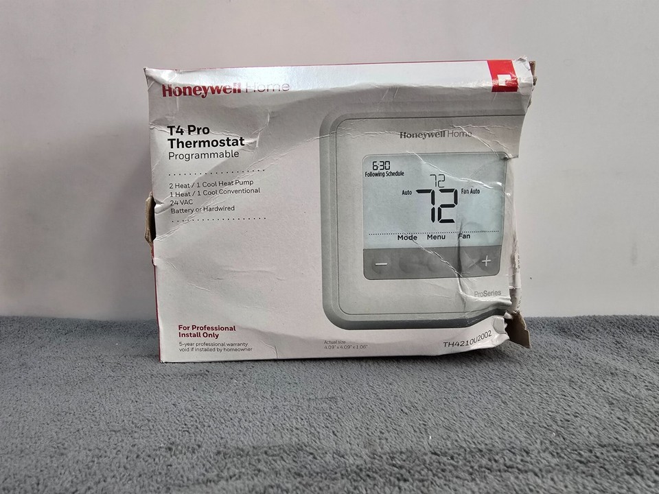 Honeywell T4 Pro Programmable Thermostat TH4210U2002 85267187336| eBay