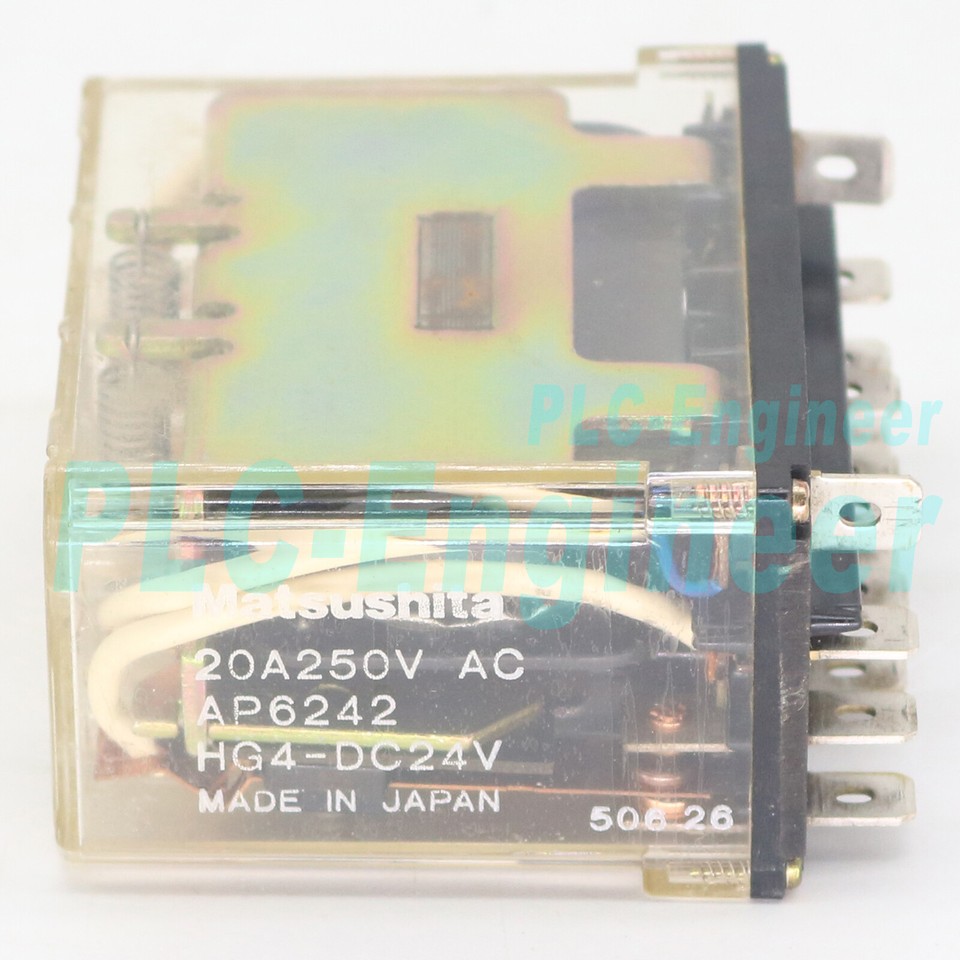 1PC For PANASONIC HG4-DC24V AP6242 20A 250V 14Pins Power Relay Used | eBay