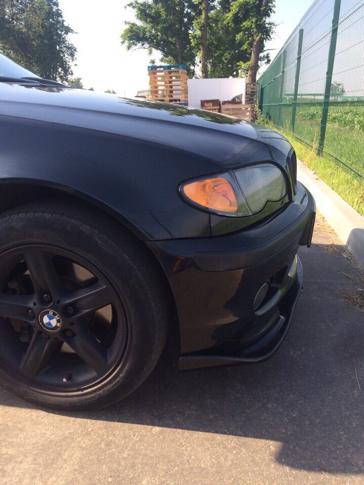 BMW E46 splitter Front Bumper M-tech2 bumper Splitter Lip spoiler | eBay