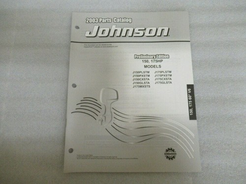 PM146 2003 Johnson 150 175 HP Models Preliminary Edition Parts Catalog ...