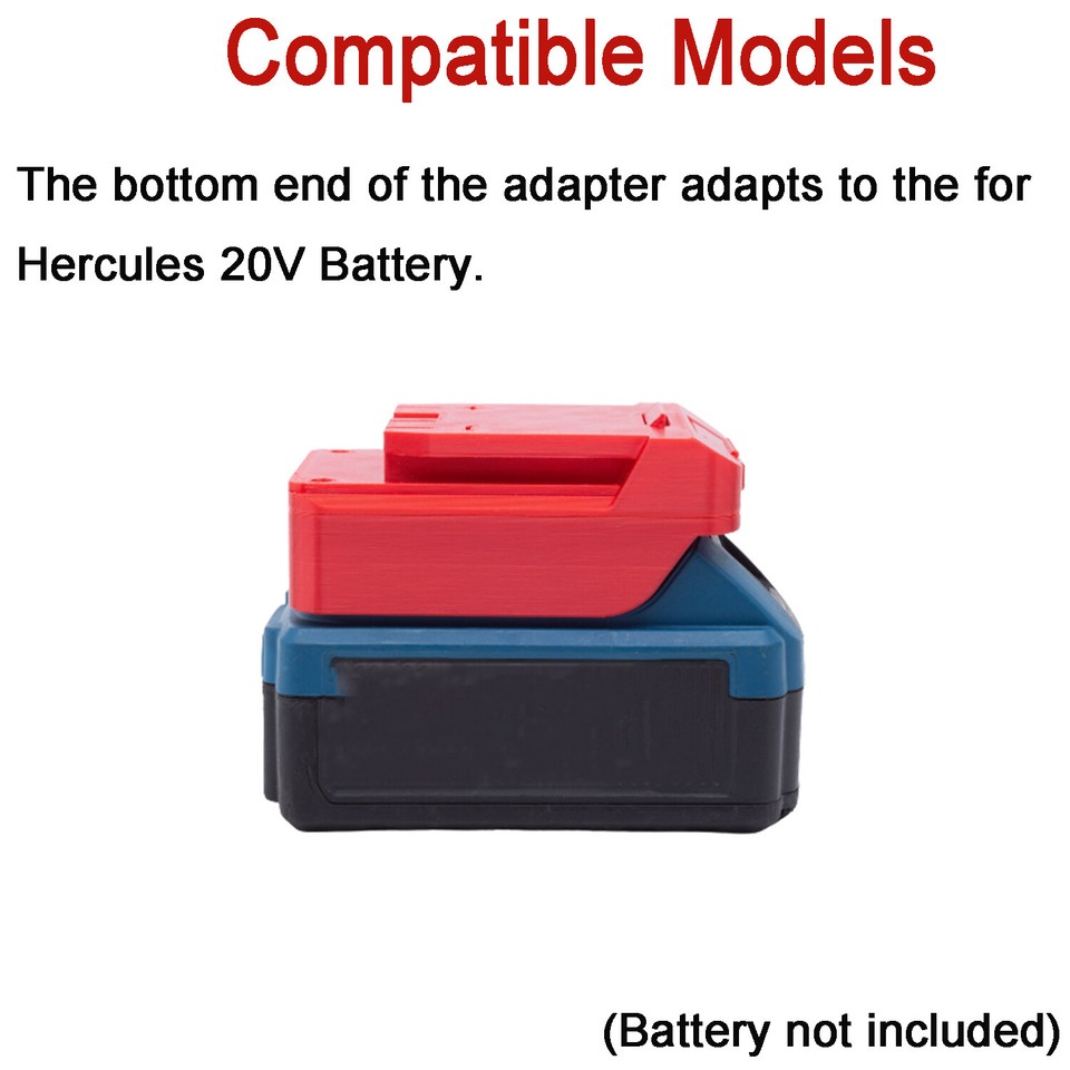 For Hercules 20V Li-ion Battery Adapter Convert to for Hyper Tough 20V ...