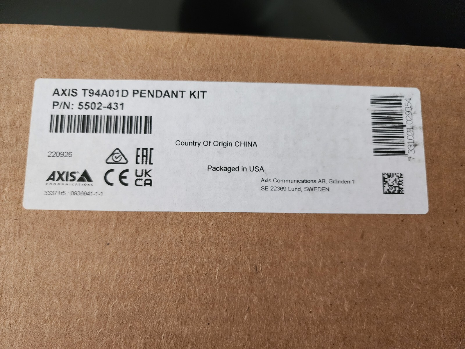 Axis T94A01D Pendant Kit for sale online | eBay