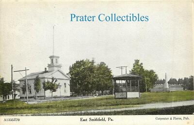 Pennsylvania, PA, East Smithfield 1910's Church & Gazebo Postcard | eBay