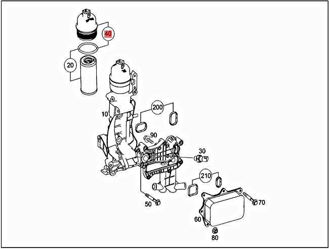 Genuine MERCEDES Oil filter cover 6261840100 | eBay