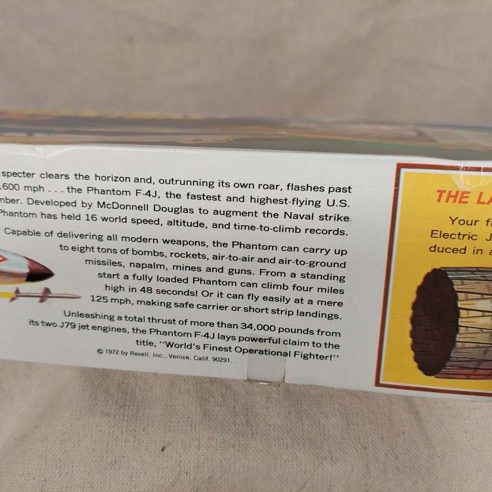 Vintage Revell 1:32 Scale Phantom F-4J Plane Model Kit - USA made 1972 NIOB | eBay