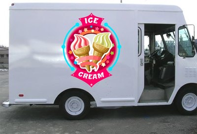 ICE CREAM TRUCK Stickers Ice Cream Vinyl Decal Any Business Logo Kit ...