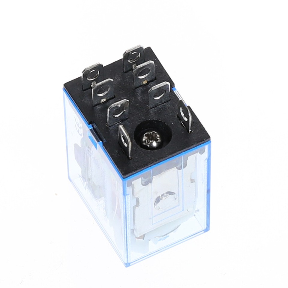 10Pcs Relay LY2NJ 12V DC Small relay 10A 8PIN Coil DPDT With Socket ...