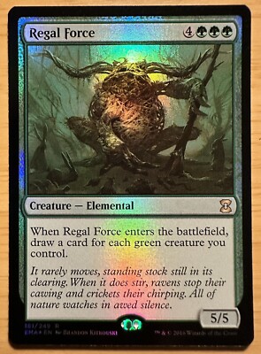 MTG Magic The Gathering ~ *FOIL* ~ Regal Force ~ Eternal Masters ~ RARE ...