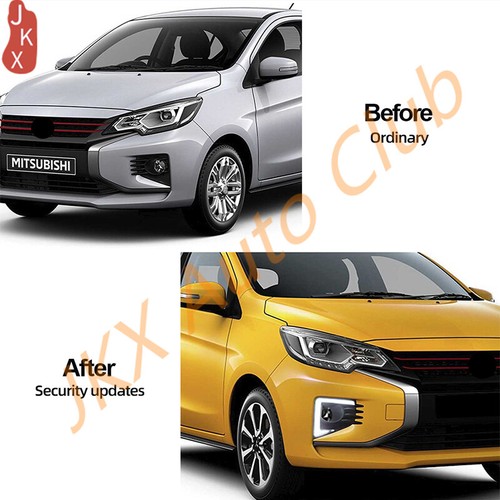 For Mitsubishi Mirage ATTRAGE 2021-2024 LED DRL Day Light+Halogen Fog ...