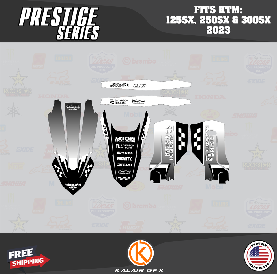 Motocross Graphics 2024-2025 KTM Graphics Kit For 125SX 250SX 300SX ...